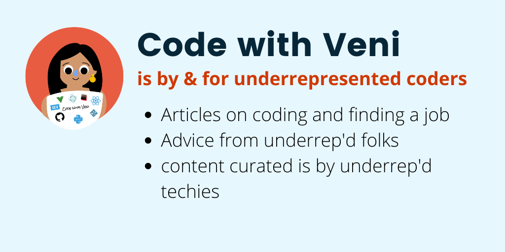 Code with Veni - A newsletter by and for underrepresented coders